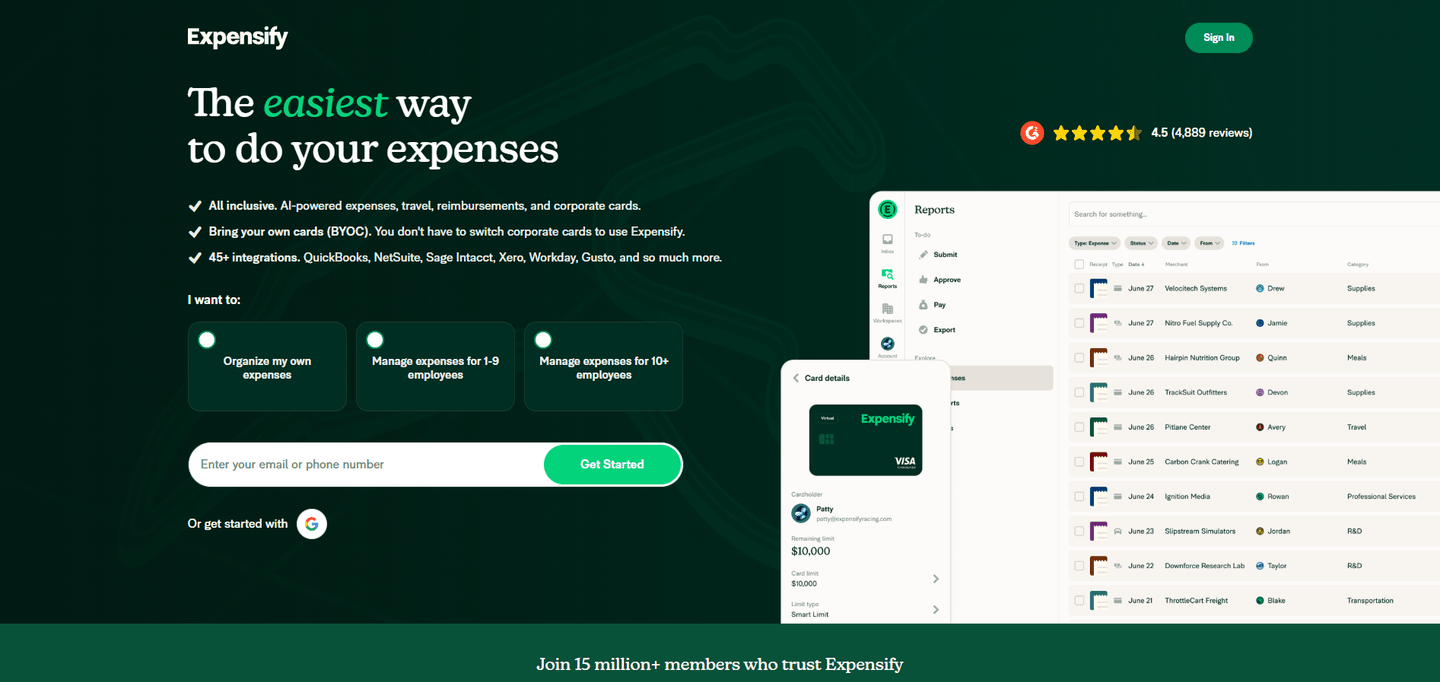 Rho | Best Business Receipt Scanner Apps 2026